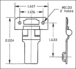 Briefcase Hasp Solid Brass #6 – Crest Lock