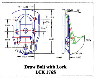 Locking Draw Bolt (Heavy Duty Hold) – Crest Lock